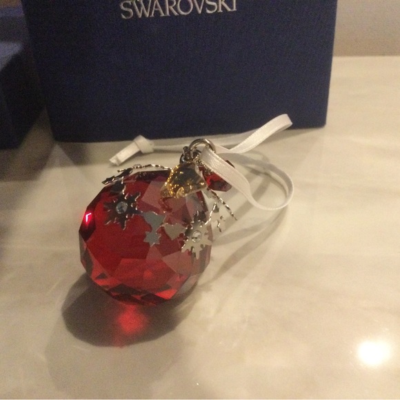 Swarovski | Holiday | Swarovski Red Crystal Ball Ornament | Poshmark